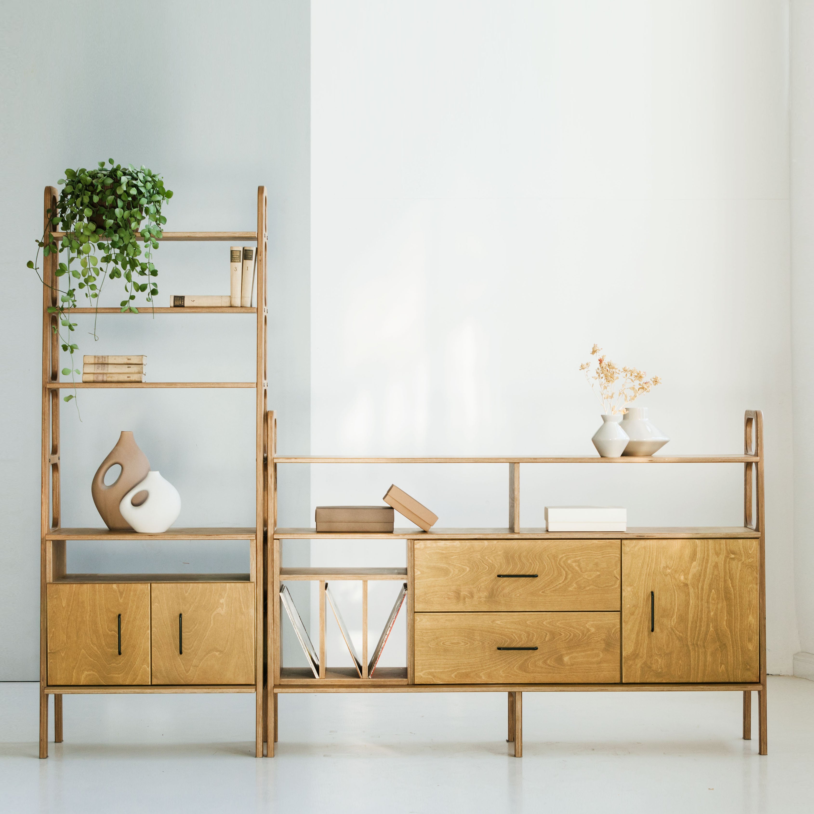 Sophisticated Storage Solutions: Bookcase Maxi & Midlite W166 MCM